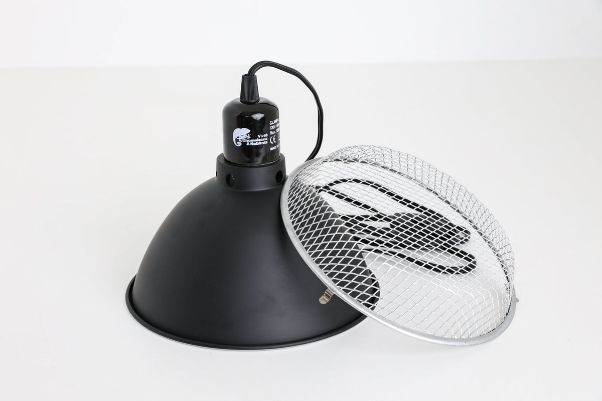 5.5" Heat Lamp Fixture with Reflective Dome – FramsChams Panther Chameleons